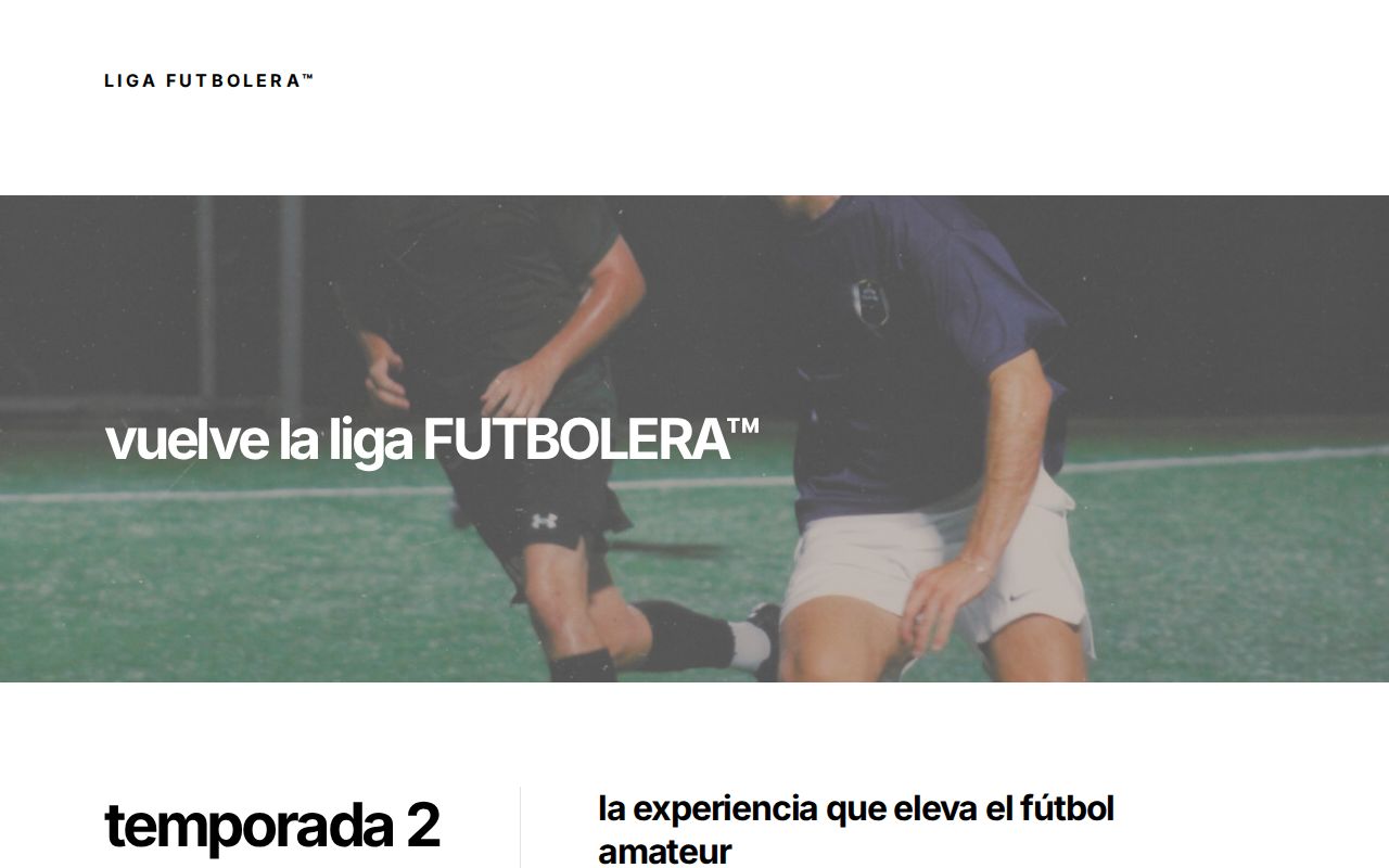 vuelve la liga FUTBOLERA™